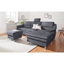 Sit & More sit&more Ecksofa &raquo;Cardoso L-Form&laquo; mit Federkern, wahlweise mit Bettfunktion grau Luxus-Microfaser 2 (100% Polyester);Luxus-Microfaser ALTARA NUBUCK (
