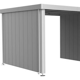 BioHort Ger&auml;tehaus-Seitenwand f&uuml;r Seitendach von Neo 3A-3D silber-metallic