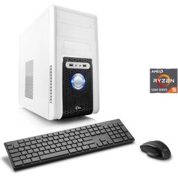 CSL PC »Sprint V28133« weiß Inkl. Maus, Tastatur, WLAN 300 MBit/s, USB 3.2 Gen1: Komplettpaket für sofortigen Start.
