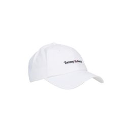 Tommy Jeans Baseball Cap, aus Bio-Baumwolle weiß