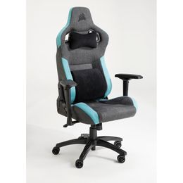 Corsair Gaming Chair »T3 Rush Fabric Gaming Chair« () Racing-Inspired Design, Soft Fabric Exterior Charcoal & Teal + schwarz 100 mm verstellbare...