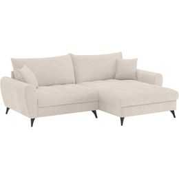MR. COUCH Ecksofa »Blackburn II, L-Form« Mit Kaltschaumpolsterung bis 140 kg belastbar Stripes 8622 narur