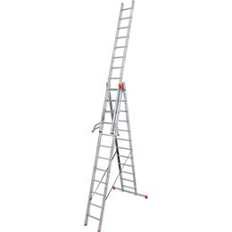Krause Vielzweckleiter &raquo;Tribilo&laquo; Alu, 3x12 Sprossen, Arbeitsh&ouml;he ca. 930 cm grau Aluminium
