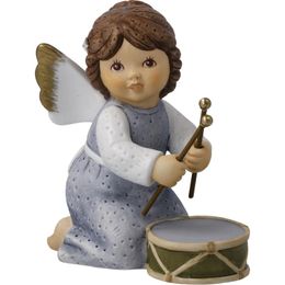 Goebel Engelfigur &raquo;Trommeln ist toll, Weihnachtsdeko&laquo; blau/braun