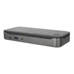 Targus Laptop-Dockingstation »USB-C Hybrid / Universal 4K Quad Dock mit 100 W PD« Schwarz/Silber 1x USB 3.2 Gen 2 Typ-A (10 Gbit/s) Anschlüsse...