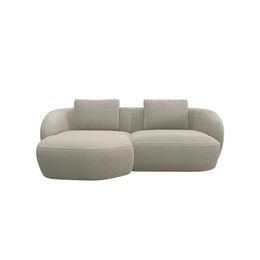 FLEXLUX Wohnlandschaft »Torino, rund, L-Form, Sofa-Ecke mit Recamiere, Longchair-Sofa« Modernes, organisches Sofa-Design, Kaltschaum,...