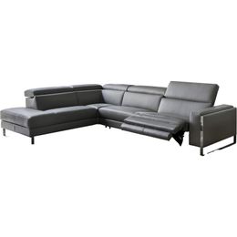 Calia italia Ecksofa »Pier, Design und erstklassiger Sitzkomfort im Einklang, L-Form« mit elektrischer Relaxfunktion, in hochwertigem Lederbezug...