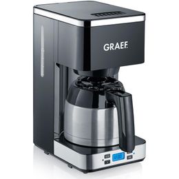 Graef Filterkaffeemaschine »FK 512« 1 l Kaffeekanne Korbfilter 1x4 mit Timer und Thermokanne schwarz