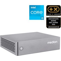 Medion Mini-PC »S06 MD35385« grau USB 3.2, 1x HDMI, 1x DP, 1x LAN, 1x Audio