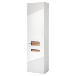 Welltime Hochschrank »Siena« Breite 40 cm, mit hochglänzenden Fronten in weiß eichegrau, weiß
