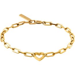 Liebeskind Berlin Armband »Schmuck Geschenk Edelstahl Armkette Herz, LJ-0343-B-20, LJ-0344-B-20« gelbgoldfarben 20 cm Ein echtes Statement Piece...