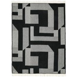 Musterring Wohndecke »Slow« mit hohem Baumwollanteil schwarz 50% Baumwolle, 50% Polyester B/L: 140 cm x 200 cm