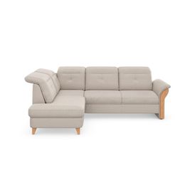 Home Affaire Ecksofa &raquo;Dangast L-Form&laquo; Kopfteilverstellung, wahlweise mit motorischer Relaxfunktion grau Luxus-Microfaser Euphora 100% Polyester, ;Easy