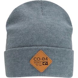 Chillouts Beanie »Nicki Hat« mit stilvollem Logo-Emblem stone blue