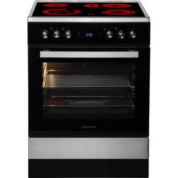 Grundig Elektro-Standherd &raquo;GFBM23420XC&laquo; mit Backauszug mit Tastensperre grau 2-fach Teleskopauszug