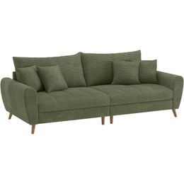 MR. COUCH Big-Sofa »Blackburn II« Mit Kaltschaumpolsterung bis 140 kg belastbar Stripes 8641 green