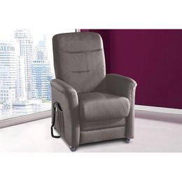 Sit & More sit&more TV-Sessel &raquo;Charlie&laquo; Set, wahlweise mit Motor und Aufstehhilfe grau Altara Nubuck , die Luxus-Microfaser aus 100% Polyester;Luxus-Kunstleder;