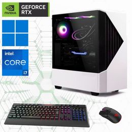 Hyrican Gaming-PC »Horizon 6897« DDR5, PCIe SSD Gen4, Windows 11 weiß WLAN AX, ARGB-Beleuchtung Front, Bluethooth 5.3, 1x PS/2, 2x USB 2.0, 2x USB...