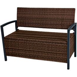 Garden Pleasure Gartenbank »Ferrara« mit Staufach, BxTxH: 117x58x86 cm, verschiedene Farben braun
