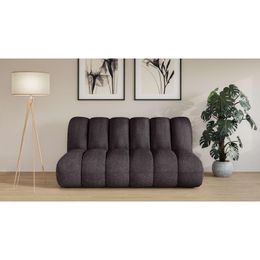 LeGer Home by Lena Gercke 2, 5-Sitzer »Priya Designersofa, moderne Steppung, auch in Bouclé« gemütlich und modern, B/T/H: 185/108/84 cm anthrazit
