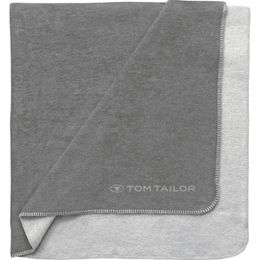 Tom Tailor HOME Wohndecke »Basti« Doubleface Decke, Kuscheldecke stone Obermaterial: 60% Baumwolle, 40% Polyacryl B/L: 150 cm x 200 cm