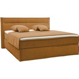 Musterring Boxspringbett &raquo;JustB! SC100&laquo; schwebende Optik, inklusive Topper, verschiedene Farben, 180 x 200 cm senf