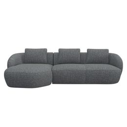 FLEXLUX Wohnlandschaft »Torino, rund, L-Form, Sofa-Ecke mit Recamiere, Longchair-Sofa« Modernes, organisches Sofa-Design, Kaltschaum,...