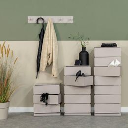 SPINDER DESIGN Kommode &raquo;JOEY 3&laquo; Stahlschuhschrank und Aufbewahrungsschrank in 1 Silky Taupe Stahlschuhschrank und Aufbewahrungsschrank in 1