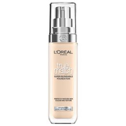 L'ORÉAL PARIS Foundation »True Match Foundation« Spendet Feuchtigkeit, mittlere Deckkraft, passt sich dem Hautton an. nude True Match Foundation...