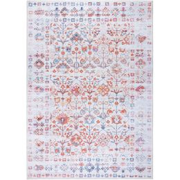 FLAIR RUGS Teppich »CAMILLE« rechteckig 2 mm Höhe Faltbar mit Tragetasche rot Obermaterial: 100% Polyester B : 120 cm 1 Stk.
