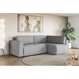 Inosign Ecksofa »Zacharia wahlweise Schlafsofa mit Bettkasten, B/T/H 250/166/86 cm« L-Form mit Wellenunterfederung, Ottomane rechts oder links...