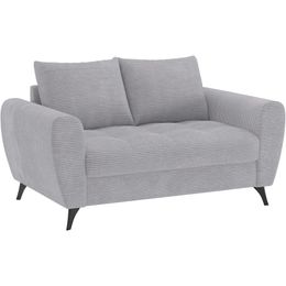 MR. COUCH 2-Sitzer »Blackburn II« Mit Kaltschaumpolsterung bis 140 kg belastbar Stripes 8637 warm grey