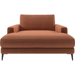 Inosign Chaiselongue »Downtown Loungemöbel zum Relaxen, B/T/H: 132/170/84 cm« auch in Bouclé, Cord und Easy care - leicht mir Wasser zu reinigen rost