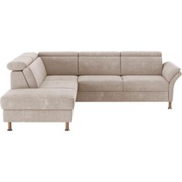 Home Affaire Ecksofa »Calypso L-Form« mit Relaxfunktion motorisch im Sofa 2, 5- Sitzer nature