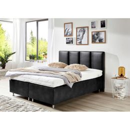 Westfalia Schlafkomfort Boxspringbett schwarz
