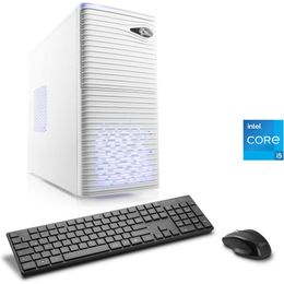 CSL PC »Speed V25117« weiß Inkl. Maus, Tastatur, WLAN 300 MBit/s, USB 3.2 Gen1: Voll ausgestattet startklar.
