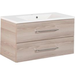 Fackelmann Waschtisch &raquo;B.clever&laquo; Badm&ouml;bel Breite 90 cm esche + esche