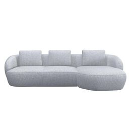 FLEXLUX Wohnlandschaft »Torino, rund, L-Form, Sofa-Ecke mit Recamiere, Longchair-Sofa« Modernes, organisches Sofa-Design, Kaltschaum,...