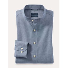 Walbusch Flanell Stehkragen-Hemd