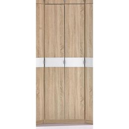 Priess Eckkleiderschrank &raquo;Kleiderschrank Schrank Garderobe W&auml;scheschrank Madrid&laquo; voll ausgestattet, viel Stauraum, MADE IN GERMANY...