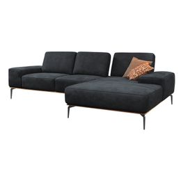W.Schillig Ecksofa »run, Designsofa mit tollem Sitzkomfort, bequem, L-Form« mit Holzsockel, Füße in Schwarz pulverbeschichtet, Breite 279 cm...