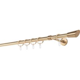 mydeco Gardinenstange &raquo;20mm Rag Wandtr&auml;ger 14 cm&laquo; 1 l&auml;ufig-l&auml;ufig Fixma&szlig; mattmessingfarben B/L: 260 cm