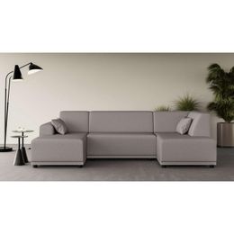 Home Affaire Wohnlandschaft &raquo;TAMMO&laquo; U-Form grau 100% Polyester