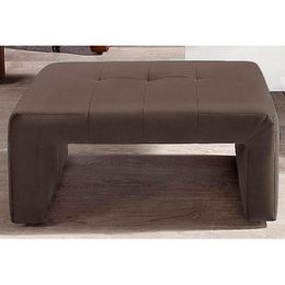 exxpo - sofa fashion Hockerbank &raquo;Barista Hockerbank mit hoher Bodenfreiheit&laquo; Sitz gepolstert,Breite ca.100 cm braun Carabu (50%Polyester, 35%Polyacryl
