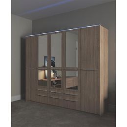 Priess Kleiderschrank »Schrank Garderobe Wäscheschrank Barcelona in 5 Breiten« viel Stauraum, geräumige Schubkästen, mit Spiegel, MADE IN GERMANY...