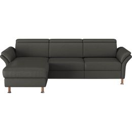 Home Affaire Ecksofa »Calypso L-Form« mit motorischen Funktionen im Sofa und Recamiere anthrazit