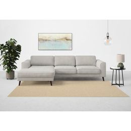 Trendmanufaktur Ecksofa &raquo;Lumber Jack, elegantes Designsofa, zeitlos modern, hoher Sitzkomfort&laquo; wahlweise mit Bettfunktion u. Bettkasten, L-Form beige 