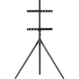 One For All TV-Standfuß »Tripod Metall« bis 165 cm Zoll titanium grau
