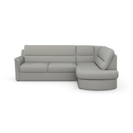 Sit & More SIT&MORE Ecksofa »Panini L-Form« wahlweise mit Bettfunktion und Bettkasten silber