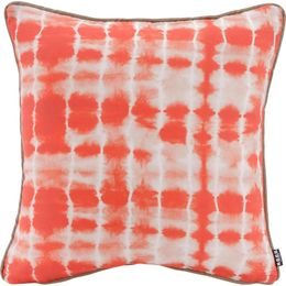 HOCK H.O.C.K. Dekokissen »Badu Batik Midnight Outdoor« mit Keder, Kissenhülle mit Füllung, 1 Stück orange + gemustert Obermaterial: 100% Polyacryl B/L:...